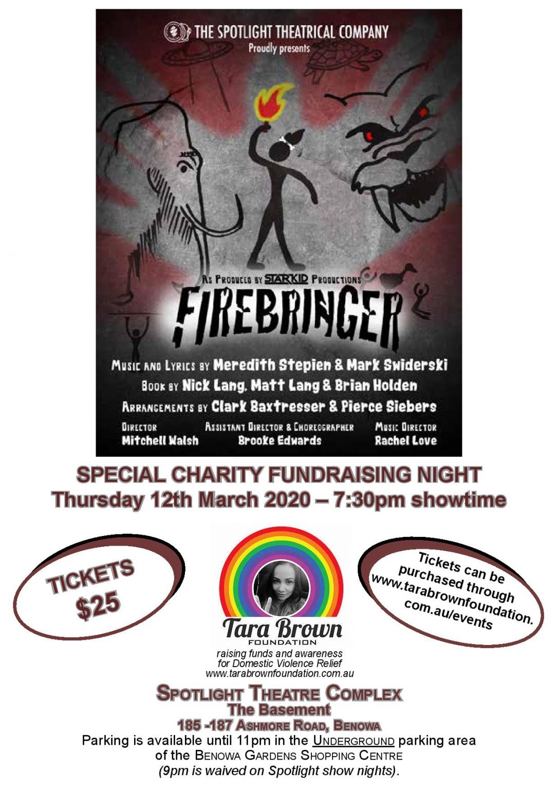 FireBringer Musical Comedy Stage Show - Tara Brown Foundation